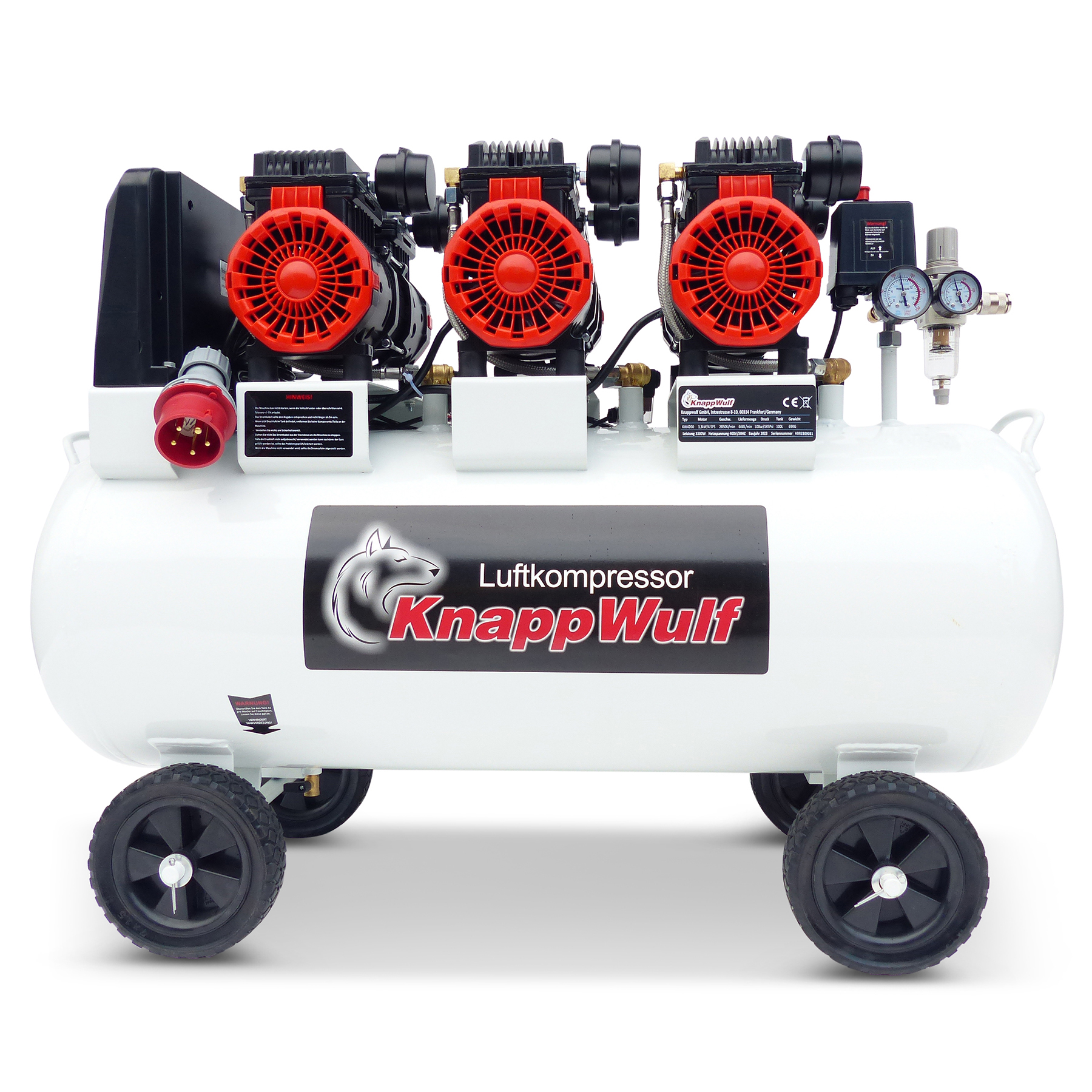 KnappWulf Flüster Kompressor Luftkompressor KW4050 Airbrush 69dB ...